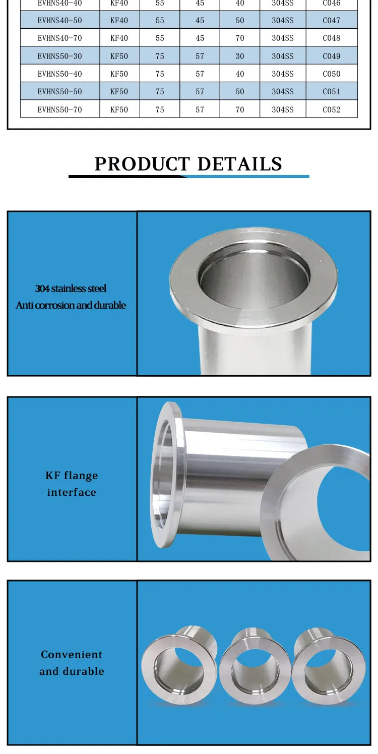 Stainless Steel KF Fittings - Durable & Versatile Solutions