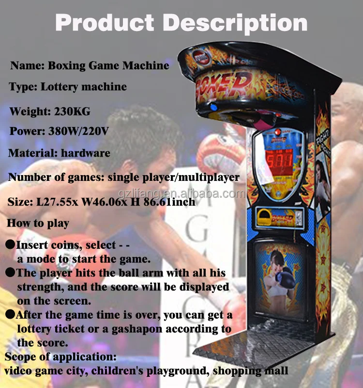 Factory Sports Boxer Game Playing Hit Target Onepunch Boxing Machine ...