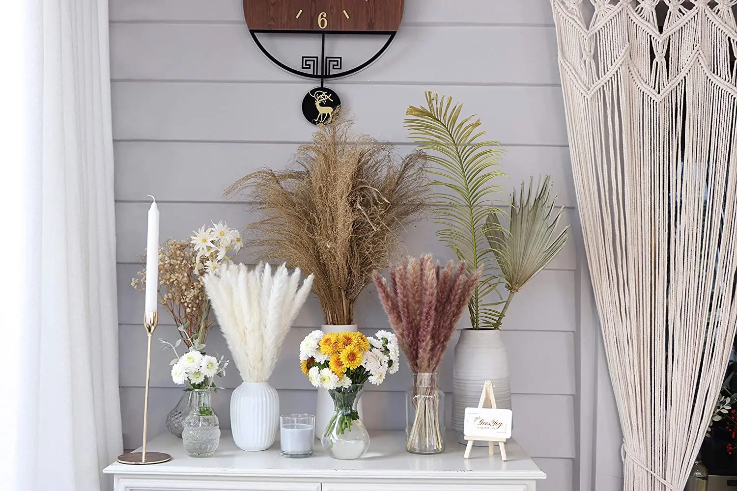 Fluffy Pampas Grass - Elegant Dried Decorative Flowers