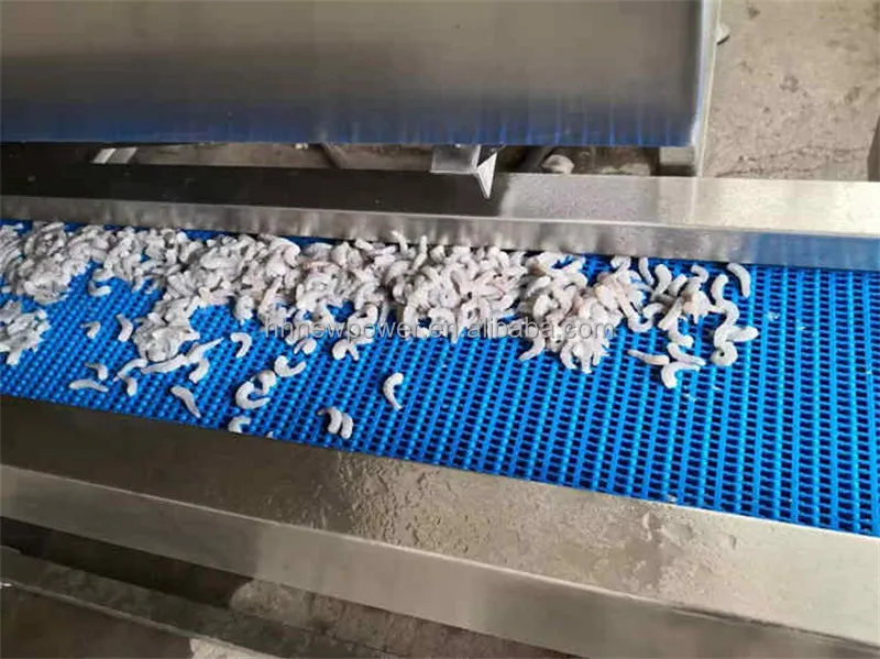 Fresh Prawn Shrimp Washing Peeling Grading Machine 12 Rollers Shrimp ...