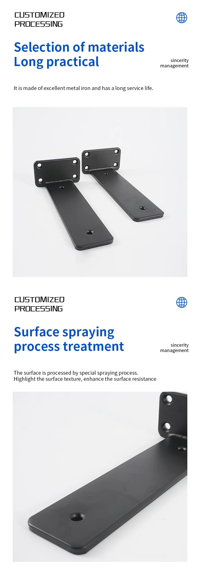 Wholesale Heavy Duty Hidden Invisible Bracket 6 Inch Floating Shelf ...