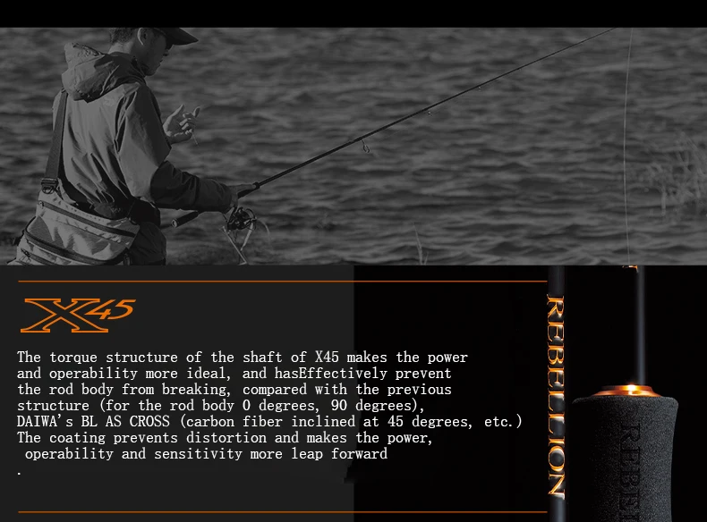 DAIWA-REBELLION Fishing Rods - Superior Carbon Fiber Blanks