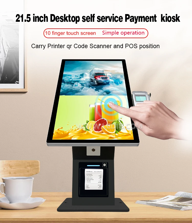 22 Inch Desktop Android Aio Printer Qr Code Scanner Pos Terminal Pcap ...