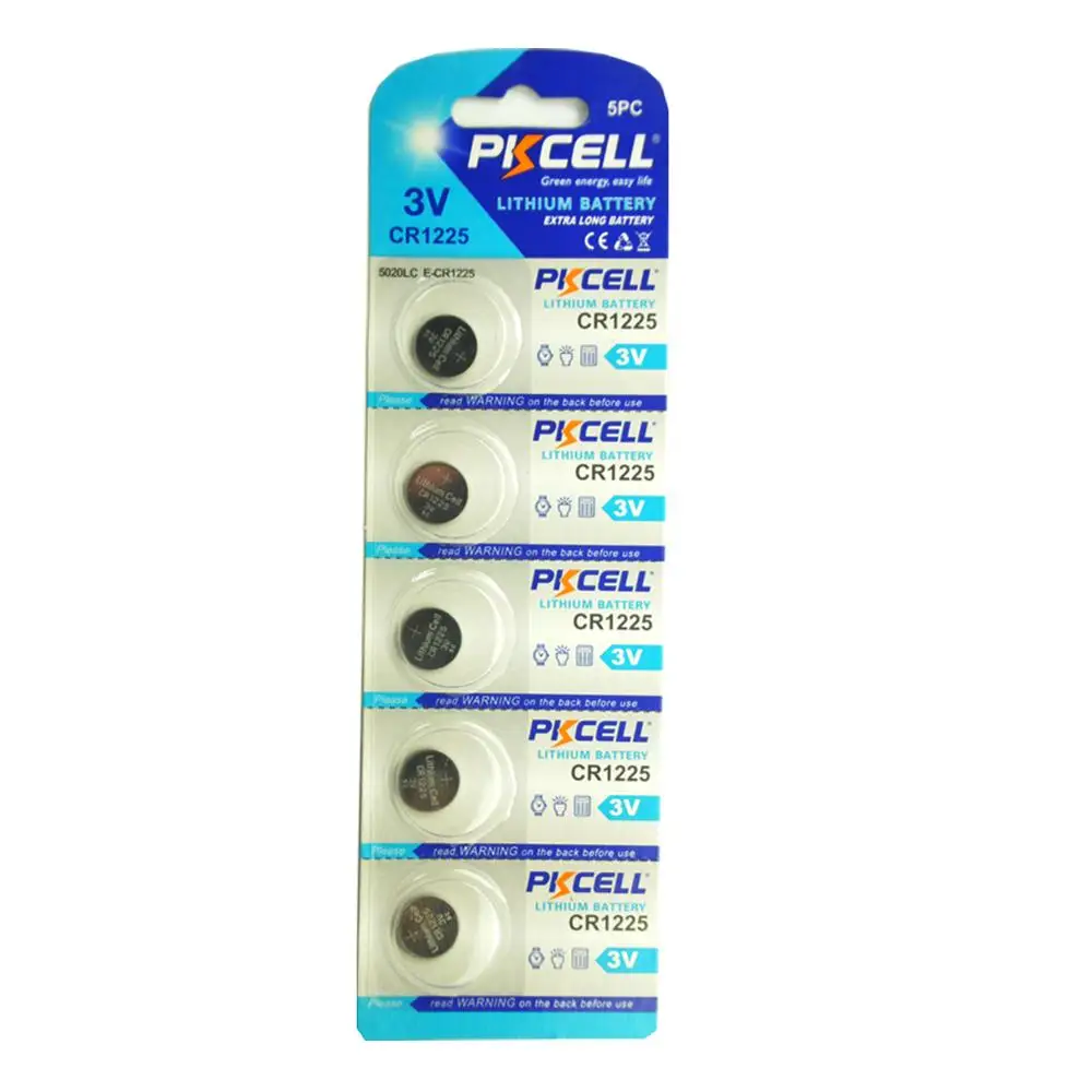 Pkcell Lithium Button Cell Battery Cr1225 50mah 3v Battery - Buy 50mah Button Cell Battery ...