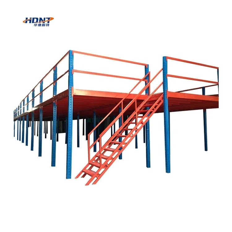 Heavy-Duty Interlocking Steel Mezzanine Floor Rack for Warehouse Attic ...