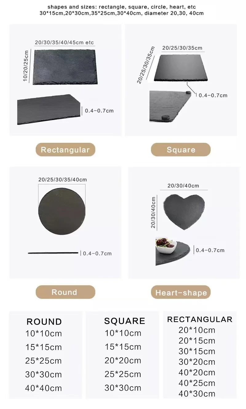 Wholesale Custom Black Slate Coaster Factory Price Slate Stone Coasters ...