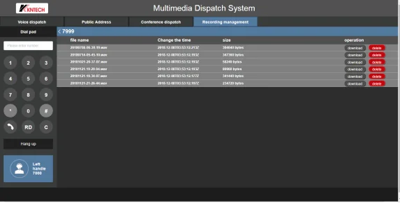 Control Room Telephone IP Phone Operator Console for Tunnel
