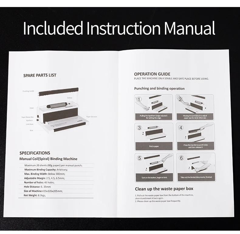 Coil Binding Machine - Efficient Manual Notebook Punching