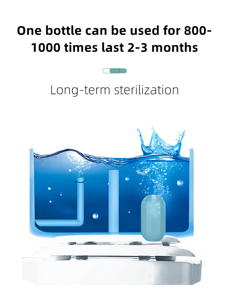 Low MOQ OEM Toilet Cleaning Magic Box Toilet tank Cleaner Bottle Blue ...