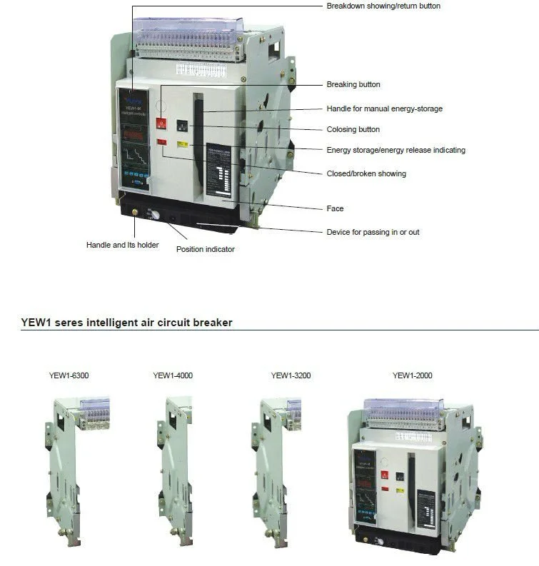 ACB-630 Tripe Pole 3P 630A Intelligent Universal Fixed ACB