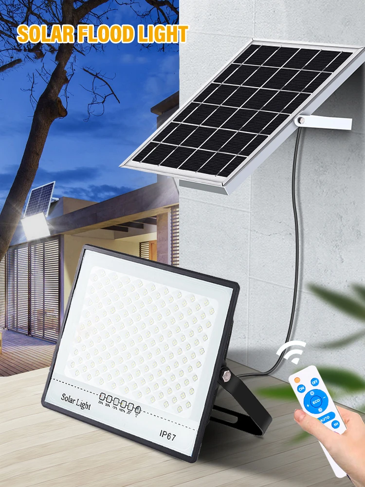 Hot Aluminum Most Powerful 100w 6500k Solar Led Flood Light 3.2v ...