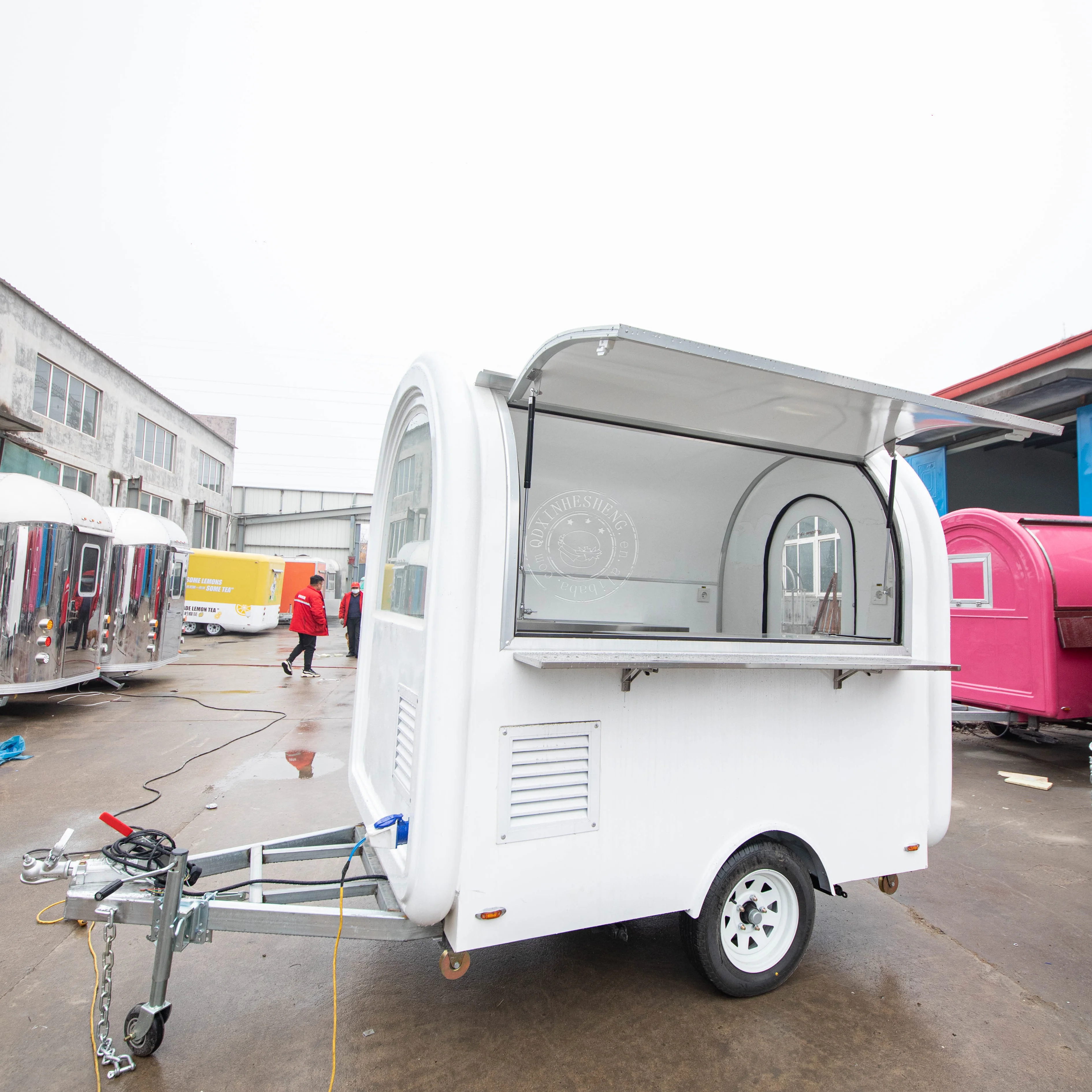 New Enclosed Food Trailer USA Hotdog Cart Restaurant Truck