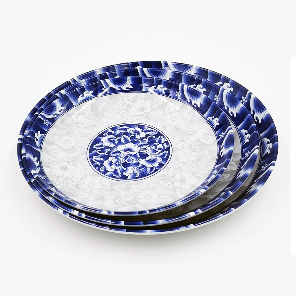 Alibaba.com: White/Blue Asian Chinese Melamine Dinnerware with Plate ...