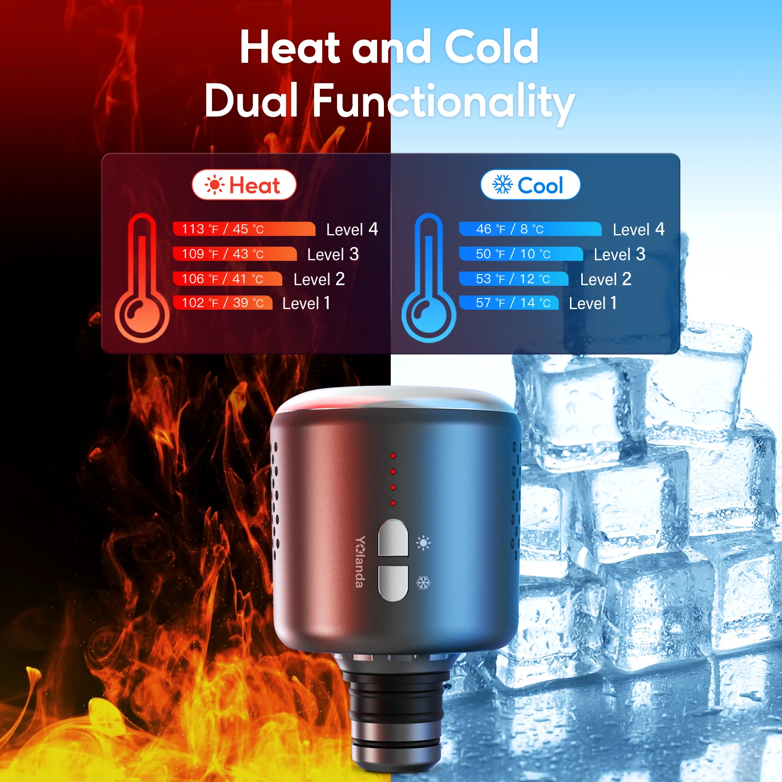 Yolanda Portable Handheld Quick Heating & Cooling 3-Second Type-C ...