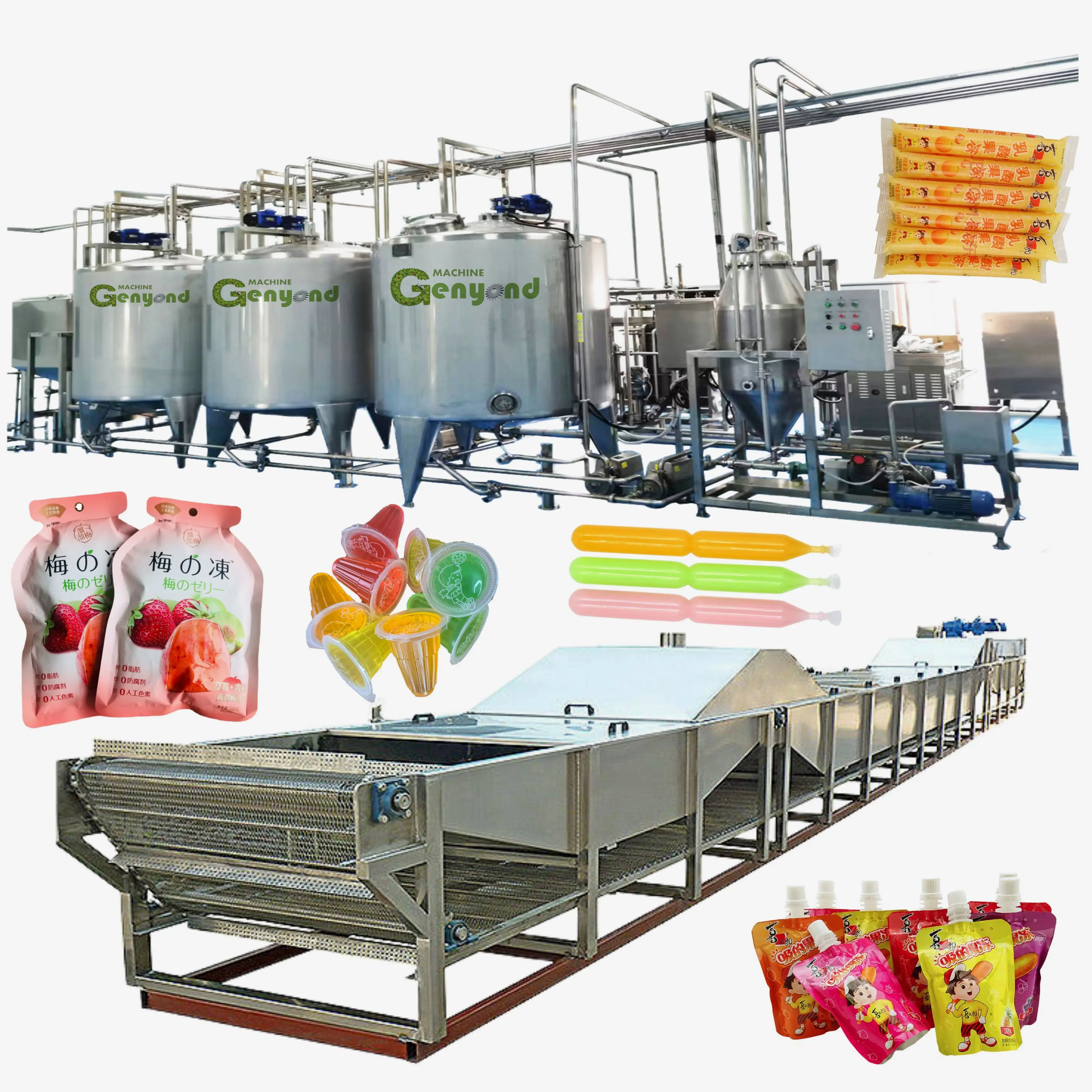 Fruit Jelly Equipment - Efficient Pouch & Cup Production