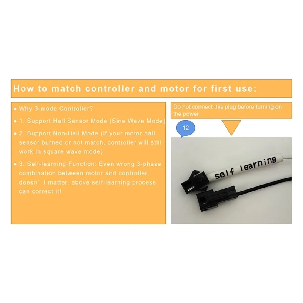 Electric Bike Controller 36V-52V 35A/45A & 48V-72V 45A - Sine Wave ...