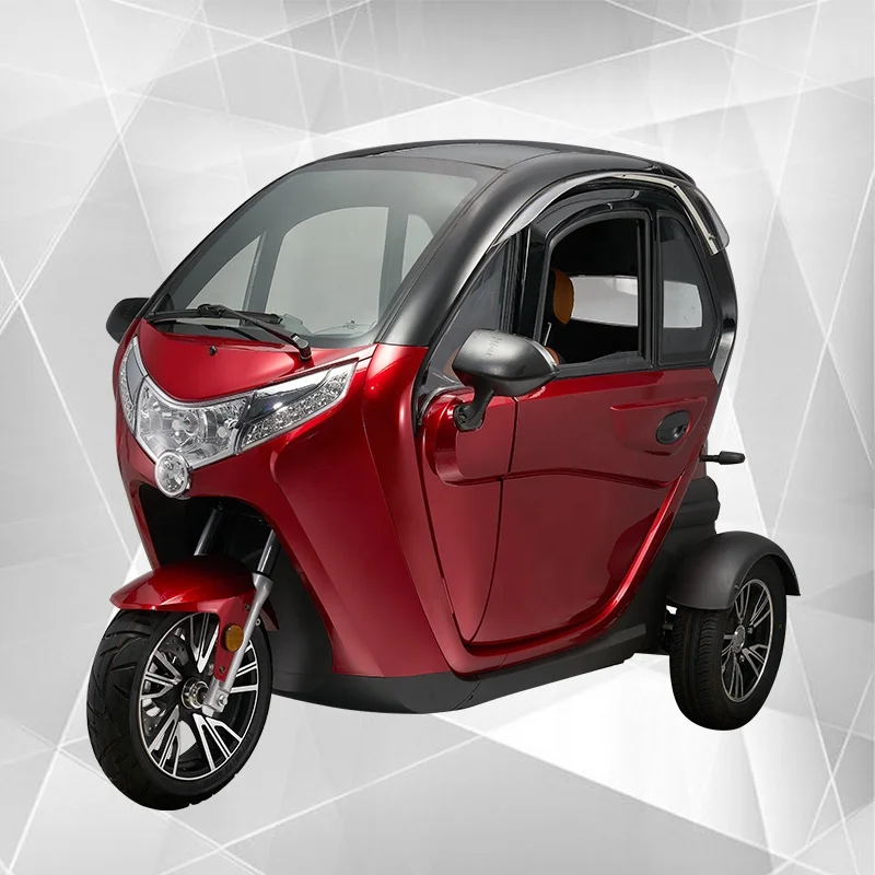 Mini 3 Wheel Passenger Covered Closed Auto Enclosed Trike Van Electric ...