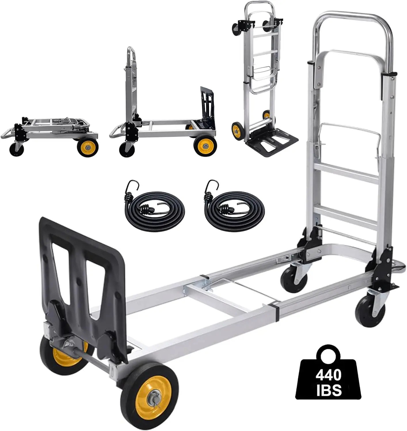 Cart Trolley 15% Discount 3 In 1 Aluminum Hand Truck Foldable Dolly ...