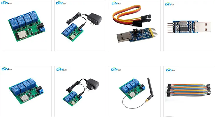 Diymall Esp32 4 Channel Wifi Relay Control Switch Esp32s Wifi Bluetooth-compatible Relay Board ...