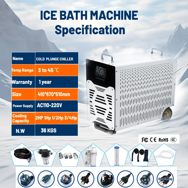 MEGA Wifi Control 1HP Ice Bath Chiller - Smart & Efficient