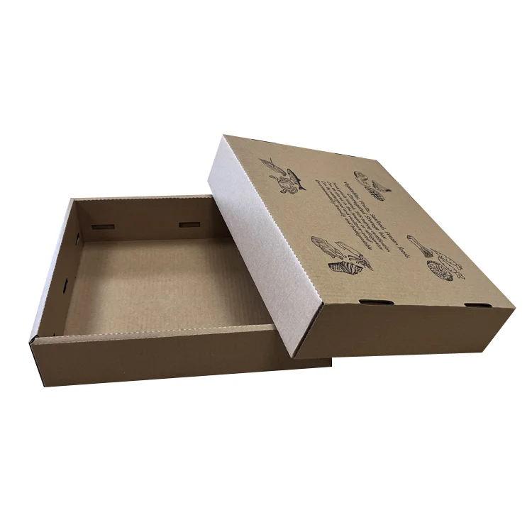 Recycle Wholesale Waterproof Brown Corrugated Cardboard Box Wax Coated ...