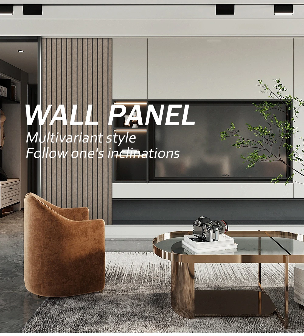 Wangbin JP103 PS Wall Panel 30cm Charcoal Panel Louvers Indoor ...
