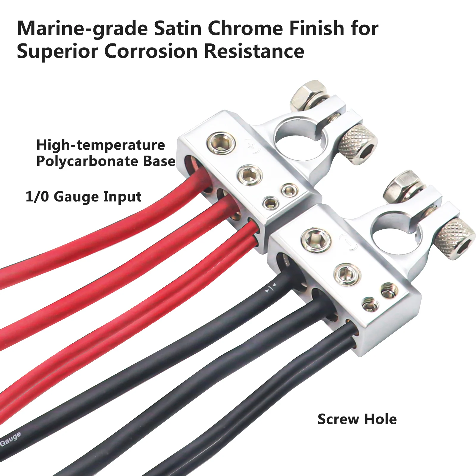 Classic Multiple Connection Battery Terminal With Oversized Convex ...