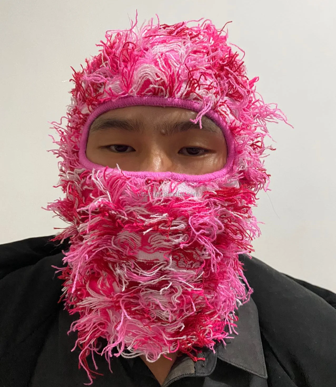 2023 New Arrive Fuzzy Shiesty Storm Distressed Balaclava Designer Knit ...