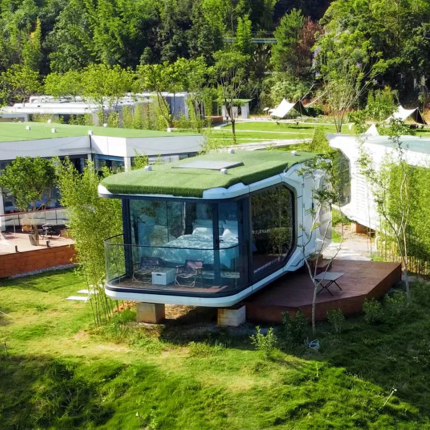 Small Kit Homes Volferda Capsule House - Portable Glamping Pod for ...