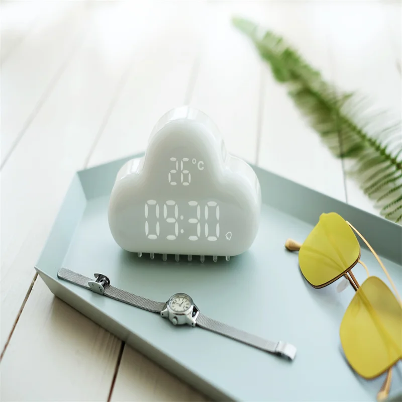 Digital LED Cloud Shape Table Clock - Perfect Gift for Kids