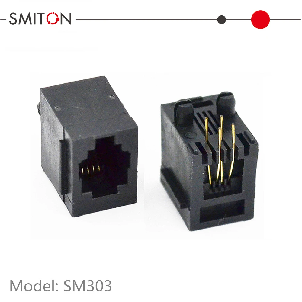 4p4c Modular Pcb Jack Rj9 Connector - Buy Rj9 Connector pcb Jack Rj9 Connector 4p4c Modular Pcb ...