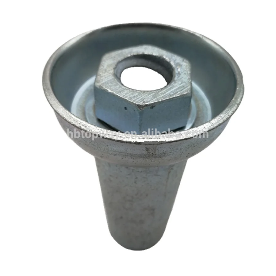 Formwork cast iron steel cone climbing cone for 15/17mm tie rod ...