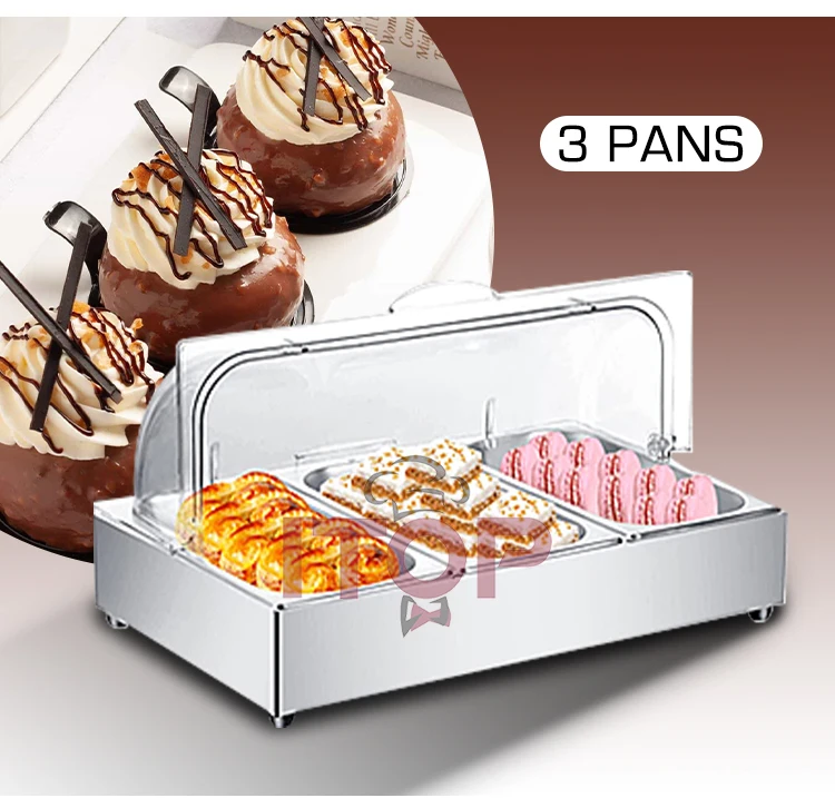 Restaurant Supplies Cooling Food Display Pan Capacity Full Size Chafing ...
