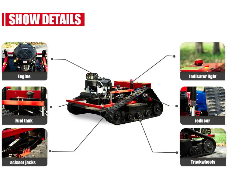 High Quality Remote Control Lawn Mower - Efficient Grass Cutting