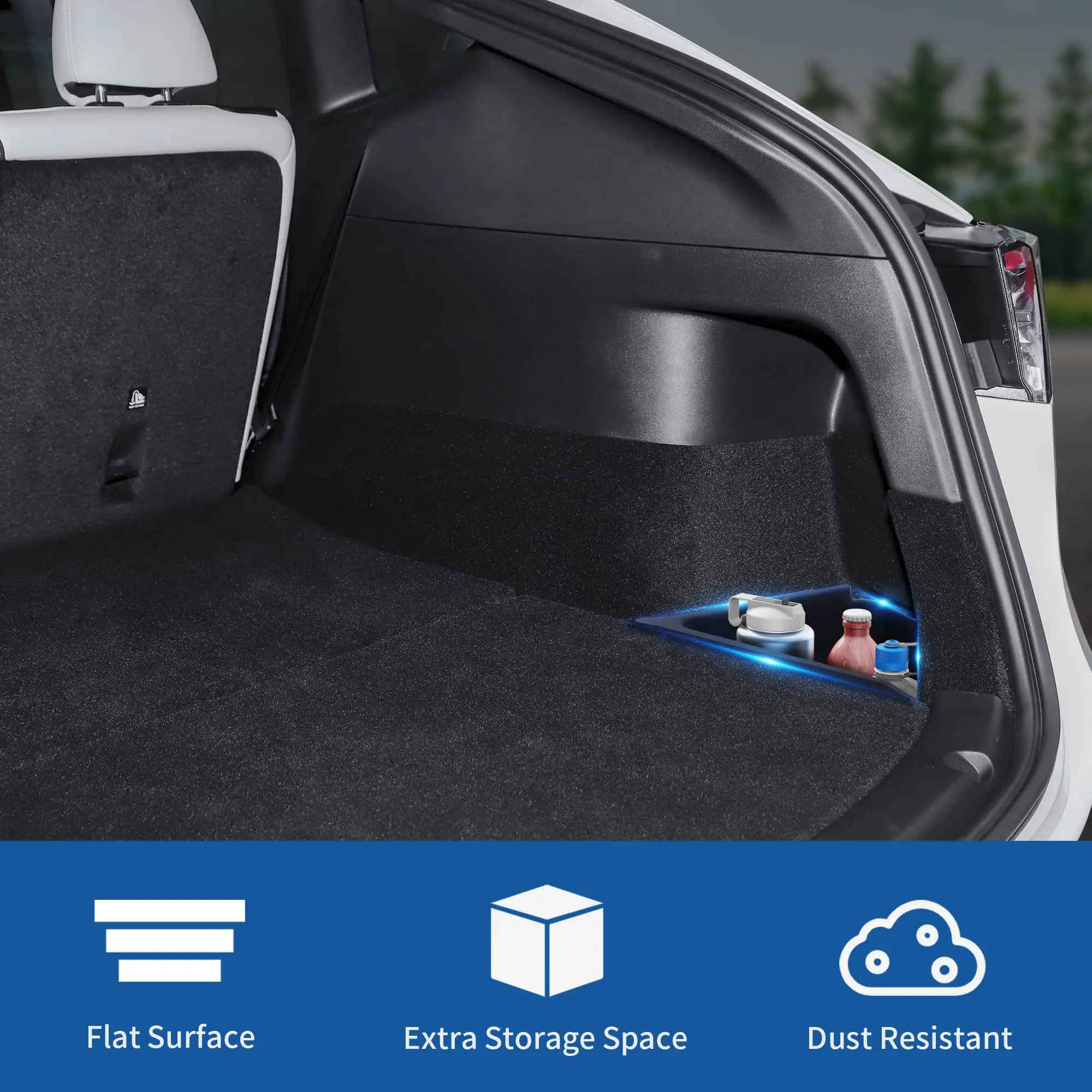 2022 2023 Latest Version Tesla Model Y Rear Trunk Organizer Storage ...
