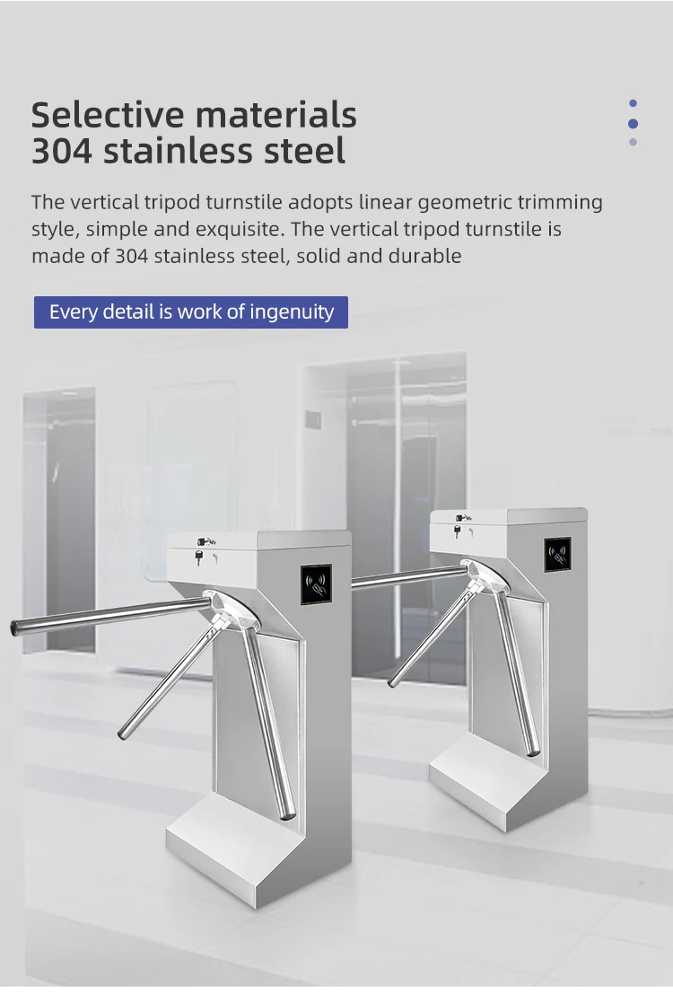 Manual Vertical Tripod Turnstile Waterproof Tripod Turnstile Standing ...