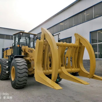 Efficient 5 Ton Sem 655d Front Loader Wheel Loader With Wood Grapple ...