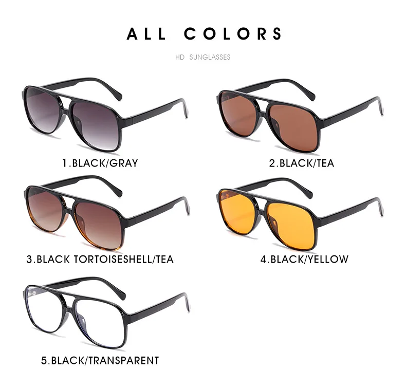 VASHAP 3226 Sunglasses - UV400 Protection & Vintage Style