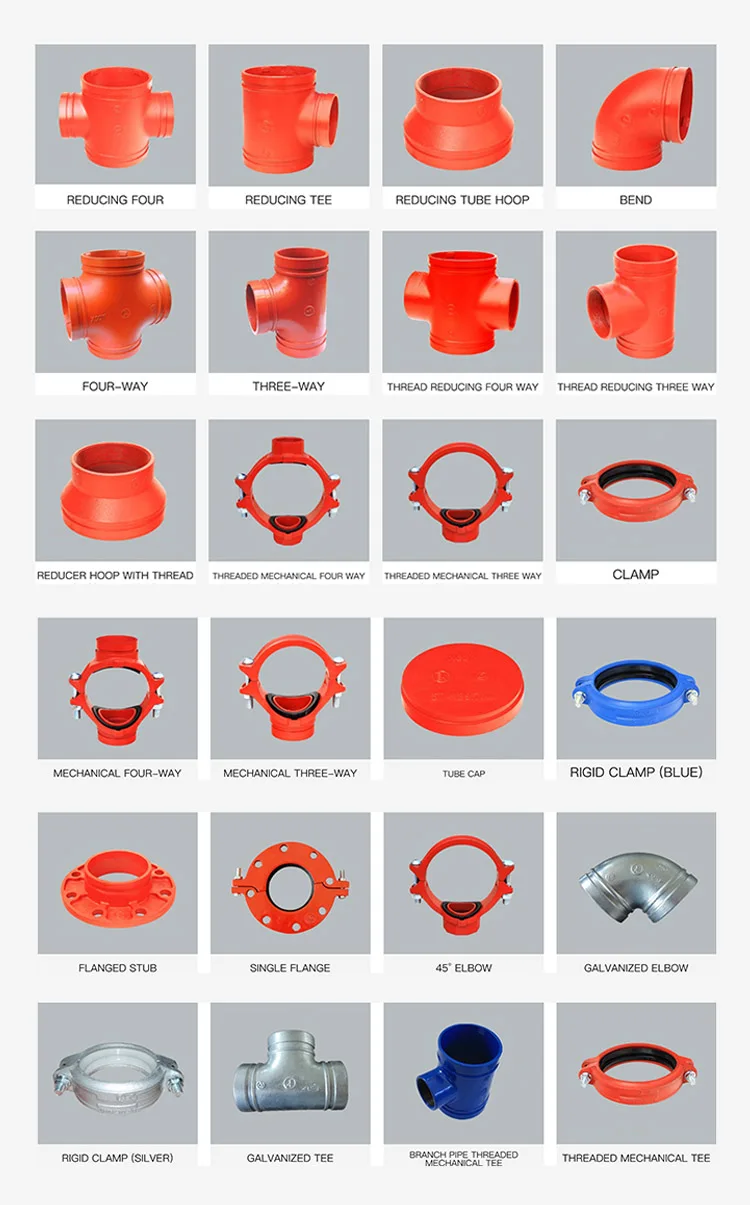 Fire Fighting Supplier Di Fitting Grooved 11.25 Deg 90 Degree Elbow ...