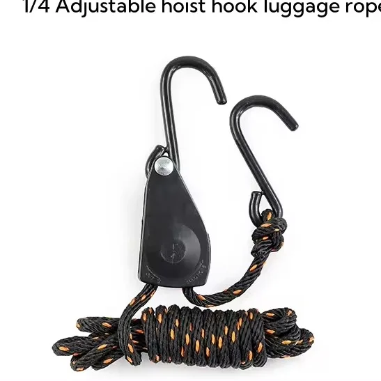 Heavy Duty Ratchet Pulley Rope Tensioner,Tie Down Straps,Adjustable ...