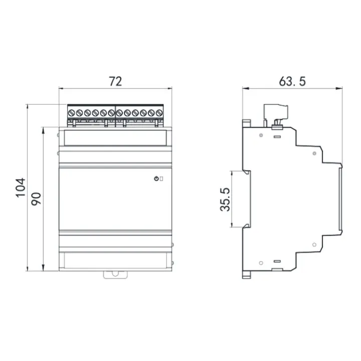 Modbus TCP/IP Ethernet RJ45 Port Power Meter - Multi Functional