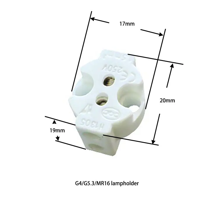 Fix Wire With Screw G5.3 And G4 Socket Lock Wire Lamp Holder - Buy Mr16 ...