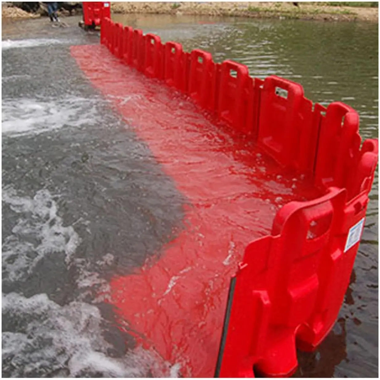 Flood Barrier L-shape ABS Plastic Flood Protection System with 2200 lb ...