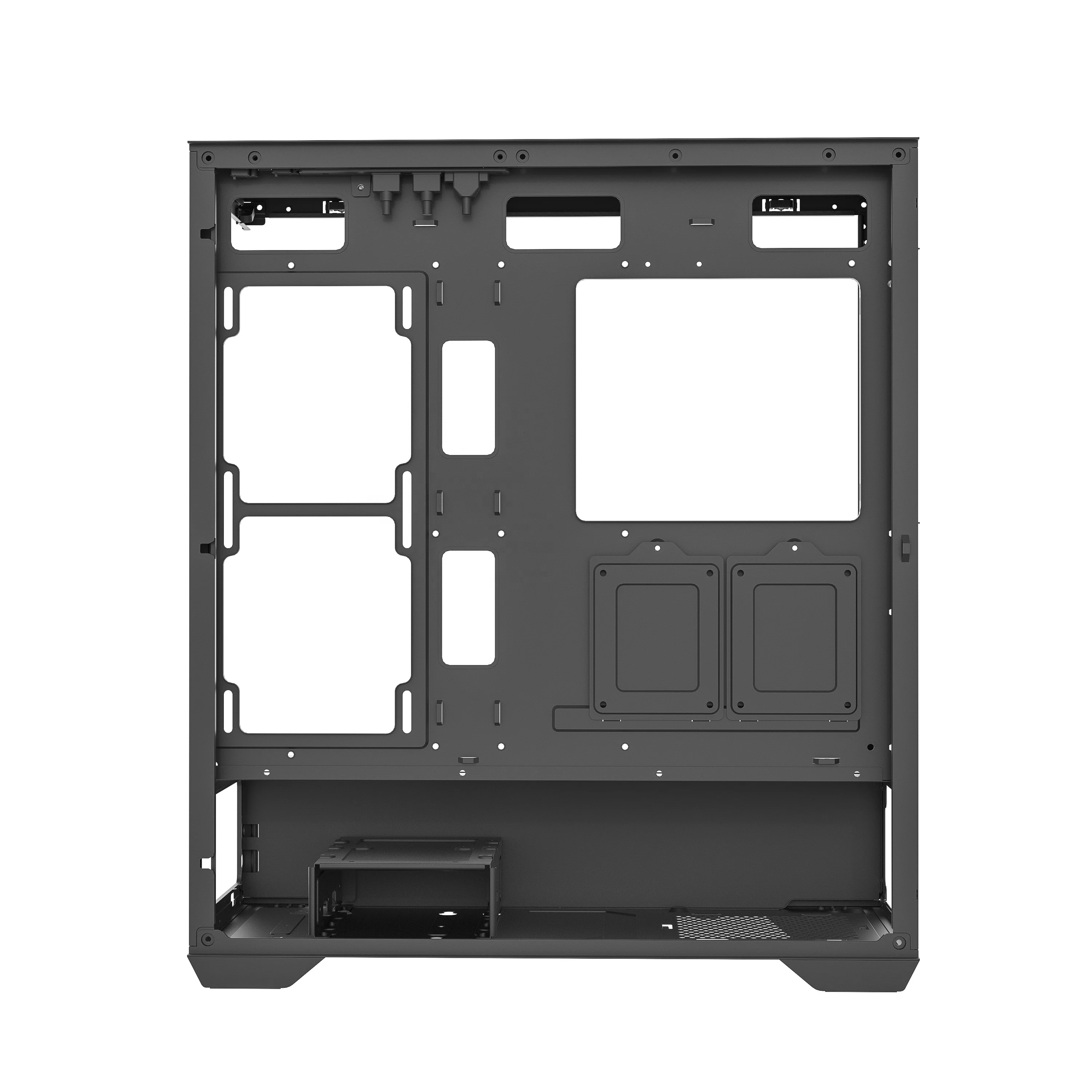 JNP-K02 EATX PC Gamer Case TG Glass Panel Computer Cabinet RGB Fan ATX ...