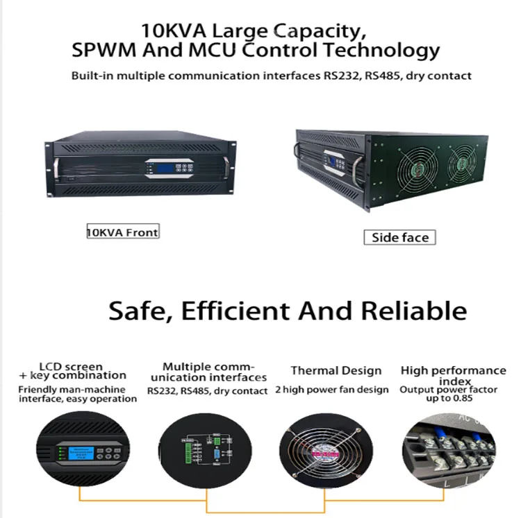 DC 48V 10000 Watt Inverter - Pure Sine Wave Power Solution