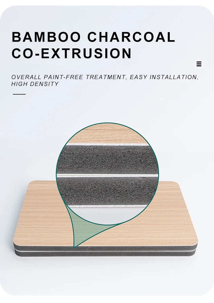 Modern High Glossy Pvc Bamboo Charcoal Indoor Living Room Tv Wall ...