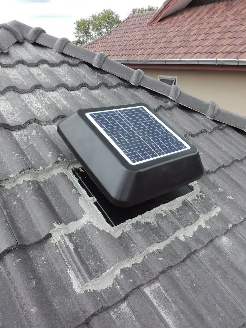 Air Heat Extractor Solar 25w 14 Inch Smart Extractor Solar Axial ...