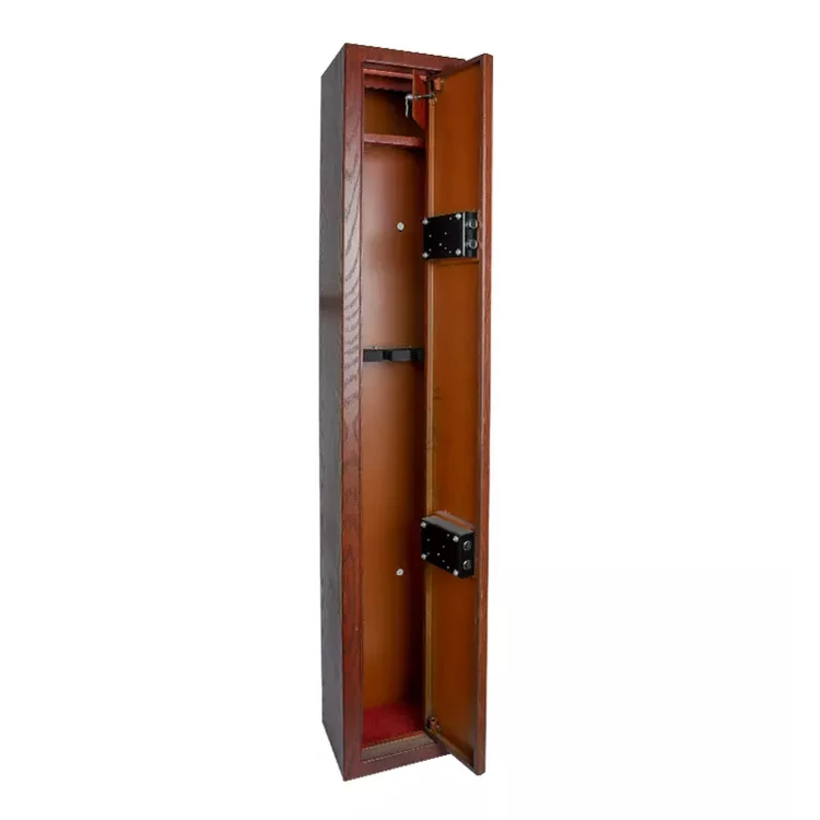 Wall Mounted Gun Safe Cabinet Standing Wooden Gun Cabinets Mechanical ...