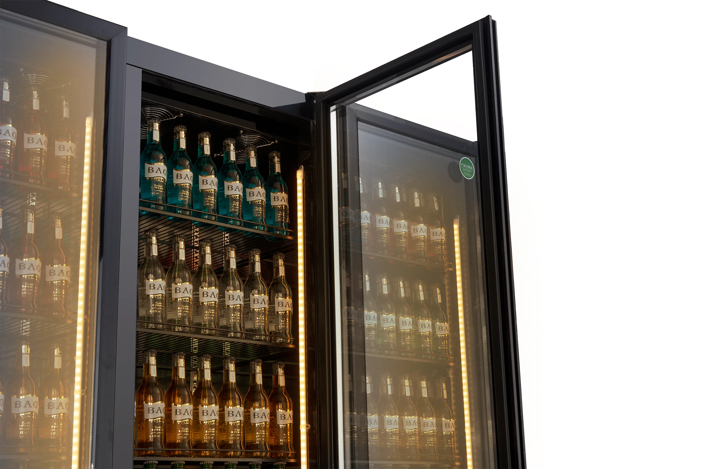Commercial Supermarket Display Refrigerator Single Glass Door Beer ...