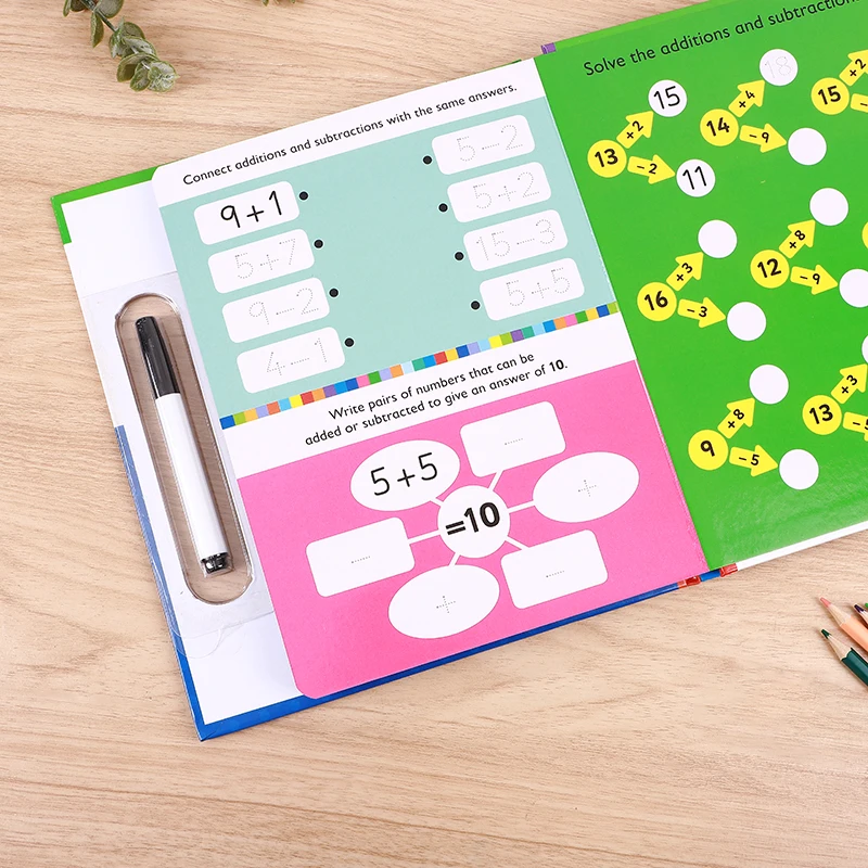 Numbers And Alphabet Educational Wipe-clean Workbook My First Learning ...